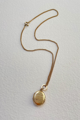 Vintage Tiny Etched Locket Selected by MARMALADE | Free People