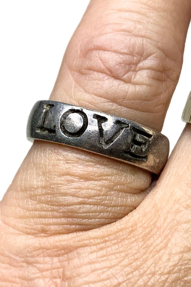 Vintage Sterling Silver “Love” Ring Selected by Lux Revival | Free People