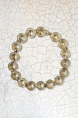 1980s Bright Gold Disc Choker Necklace Selected By Ritual Vintage ...