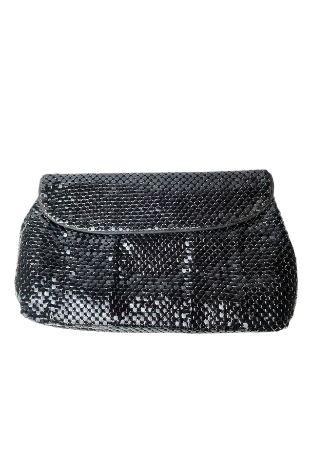 Vintage Black Mesh Whiting And Davis Purse Selected By Ankh By Racquel ...