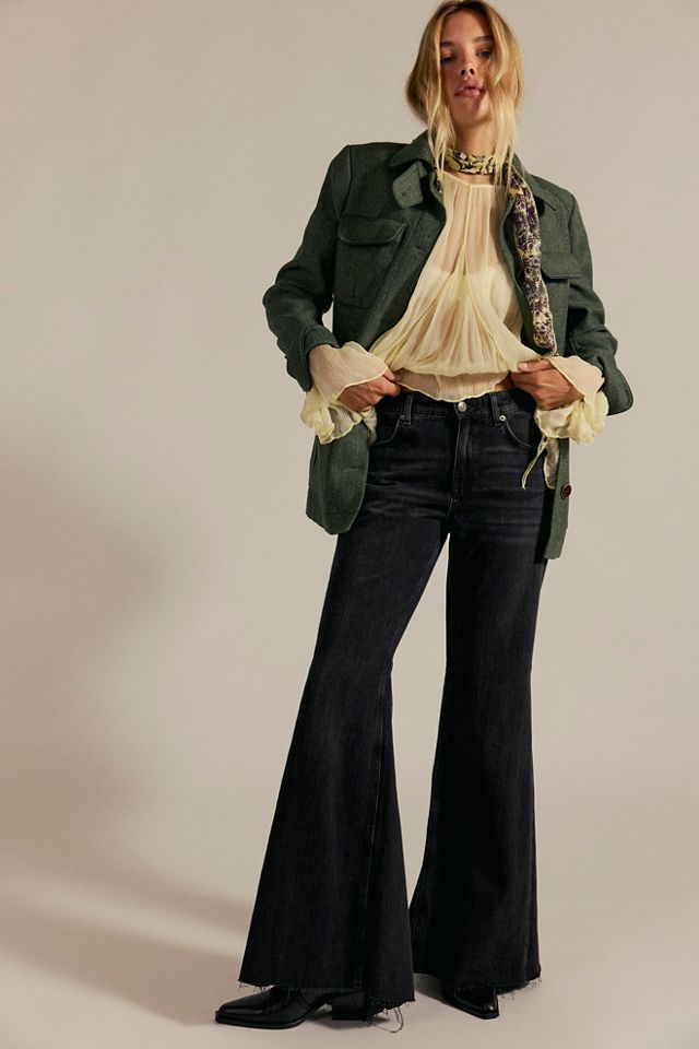 We The Free Live Wire Flare Jeans | Free People