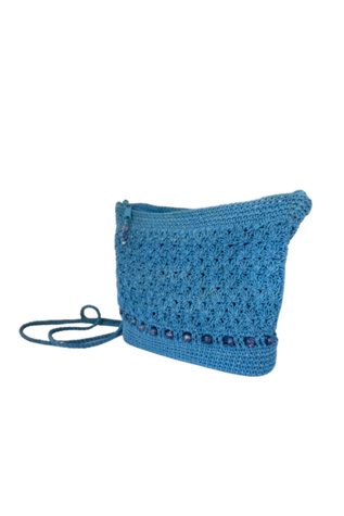 Vintage Blue Crochet Purse Selected By Ankh By Racquel | Free People