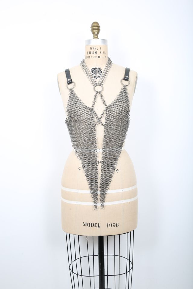 Y2K Chappell Roan Chain Mail Halter Top Selected by Love Rocks Vintage ...