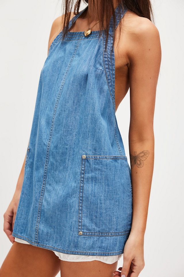 We The Free True Denim Apron Top | Free People UK
