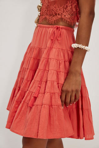 Many Layers Solid Midi Skirt | Free People