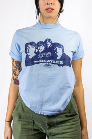 Vintage 70s Beatles Love Songs Promo T Shirt Selected by Black Shag ...