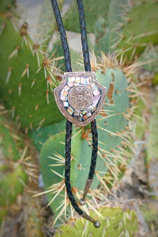 1940's Sterling Abalone Bolo Tie Selected by Garbage Soup | Free People