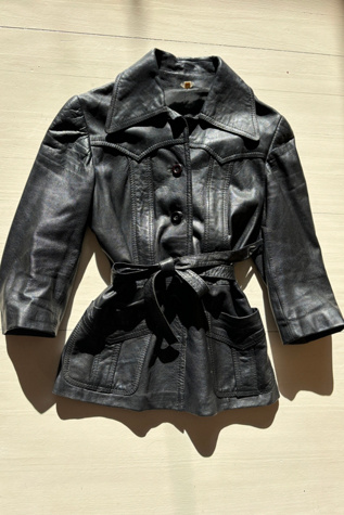 Vintage Black Leather Jacket Selected by Atlantic Vintage | Free People