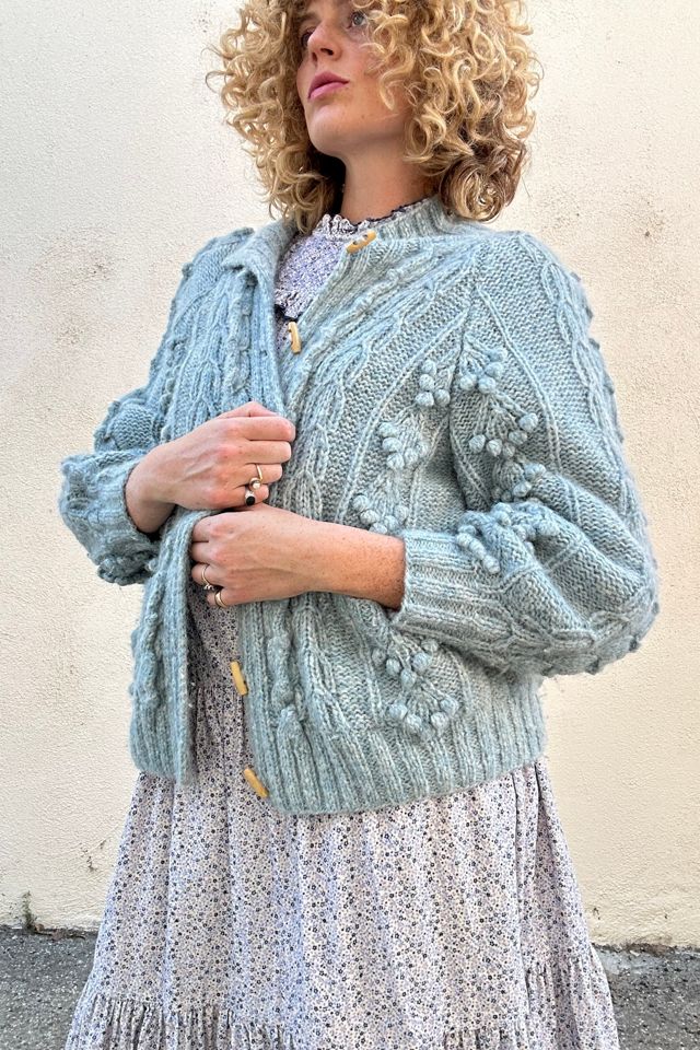 Doen Pompom Cable Knit Cardigan Selected by The Curatorial Dept. | Free ...