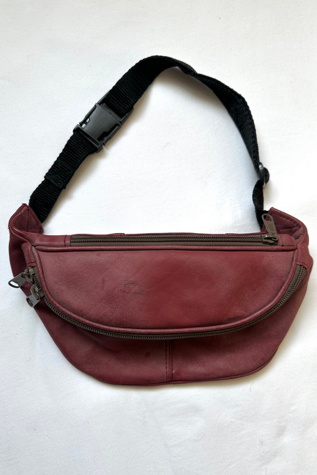 Vintage Red Leather Fanny Pack Selected by Grievous Angel Vintage ...