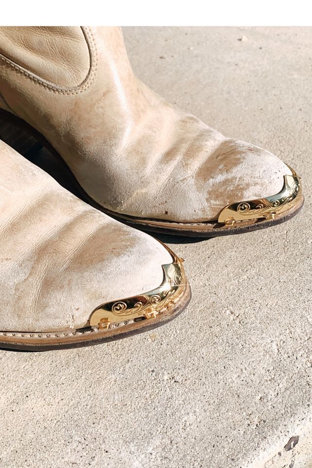 Original 1980s Gold Plated Cowboy Boot Toe Tips Selected by Lux Revival ...