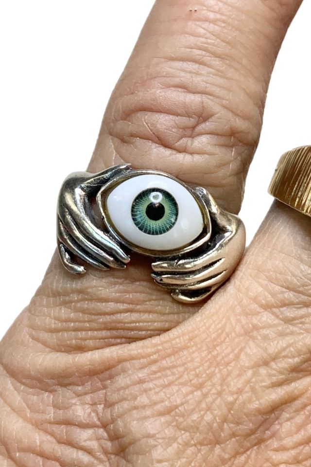 Vintage Sterling Silver Evil Eye Ring Size 7 1/2 Selected by Lux ...
