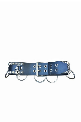 Vintage Punk Studded Leather Belt Selected by Garbage Soup | Free People