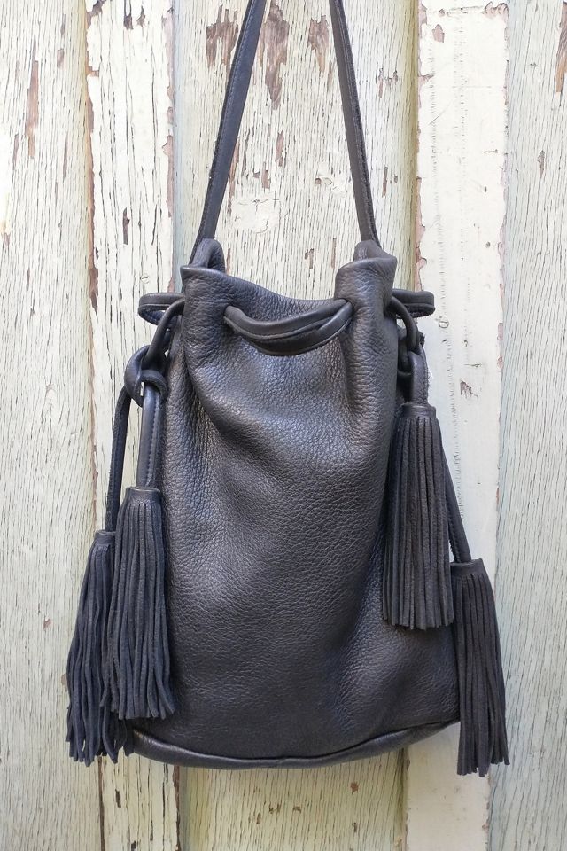 Sarah Tejada Leather Tassel Bag Selected by Garbage Soup | Free People