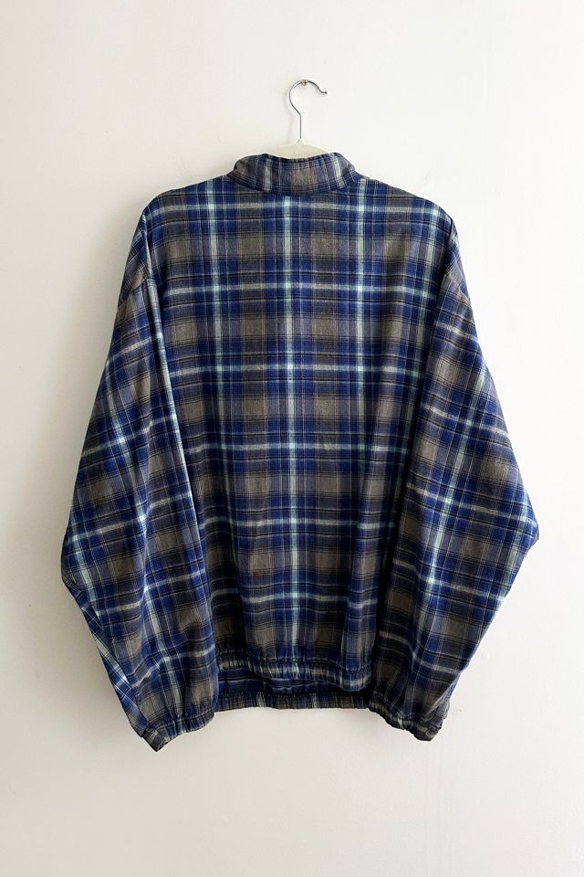 Vintage Plaid Flannel Quarter Zip Pull Over | Urban Outfitters
