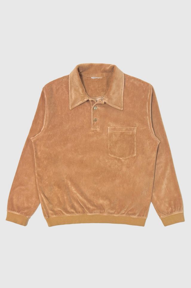 Vintage 1970's Velour Polo Shirt | Urban Outfitters