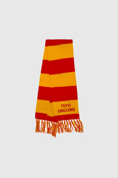 Vintage 1990's Pepsi Challenge Striped Scarf | Urban Outfitters