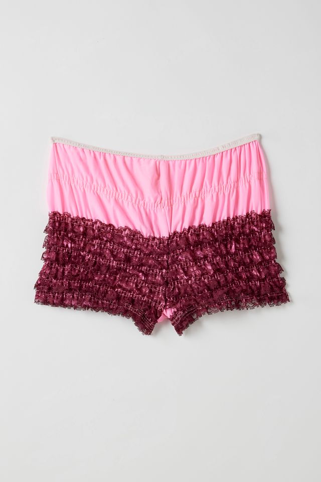 Vintage By Little Runaway Lace Ruffle Bloomer | Urban Outfitters