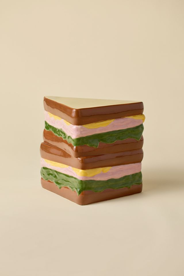 Club Sandwich Ceramic Indoor/Outdoor Side Table | Urban Outfitters