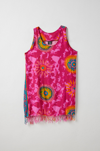 Vintage by Little Runaway Pink Tropical Floral Mini Dress | Urban ...