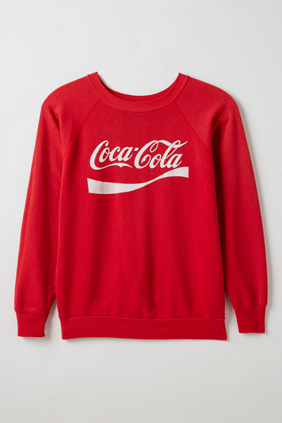 Vintage By Little Runaway Coca Cola Graphic Crew Neck Pullover | Urban ...