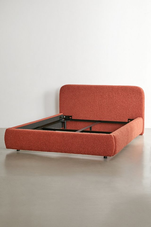 Daphne Upholstered Boucle Platform Bed | Urban Outfitters