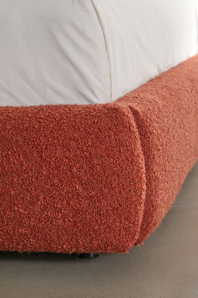 Daphne Upholstered Boucle Platform Bed | Urban Outfitters