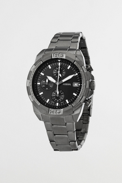 Fossil Bronson Chronograph Quartz Black Dial Watch | Urban Outfitters