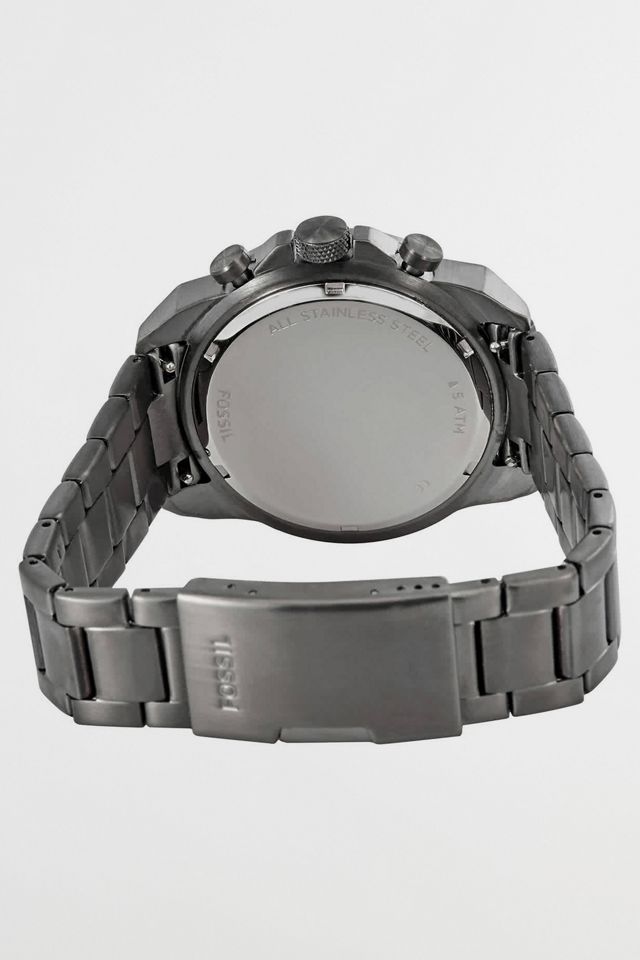 Fossil Bronson Chronograph Quartz Black Dial Watch | Urban Outfitters