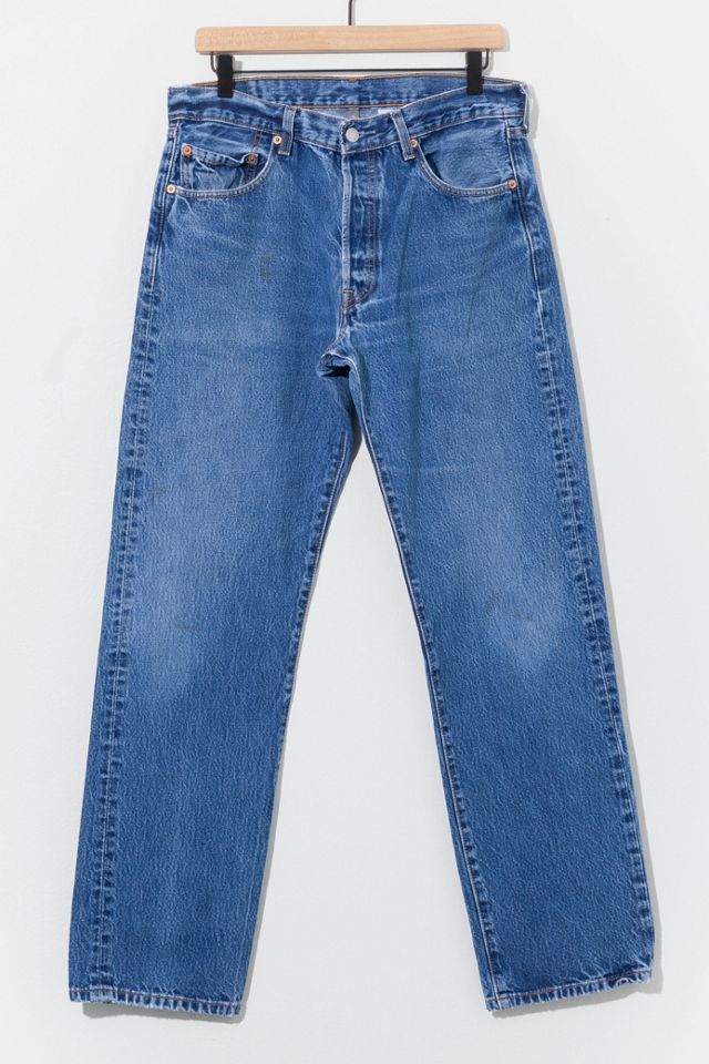Vintage 1990s Distressed Levi’s® 501 Button Fly Denim Jeans | Urban ...