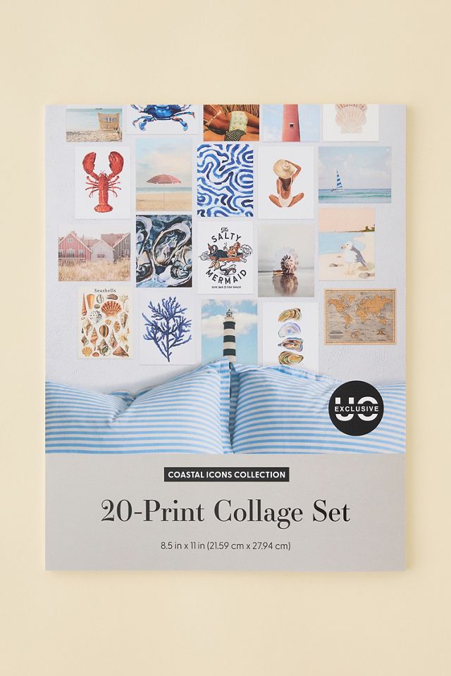 Coastal Icons Art Print Collage Kit | Urban Outfitters