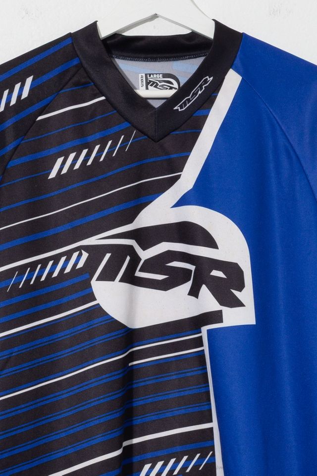 Vintage Y2K Distressed MSR Blue Graphic Motocross Jersey | Urban Outfitters