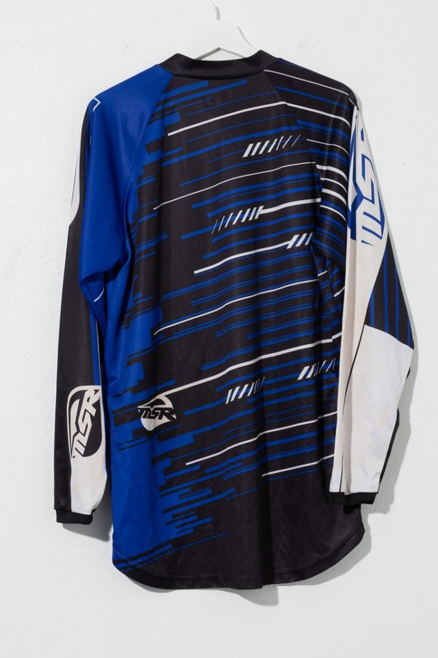 Vintage Y2K Distressed MSR Blue Graphic Motocross Jersey | Urban Outfitters