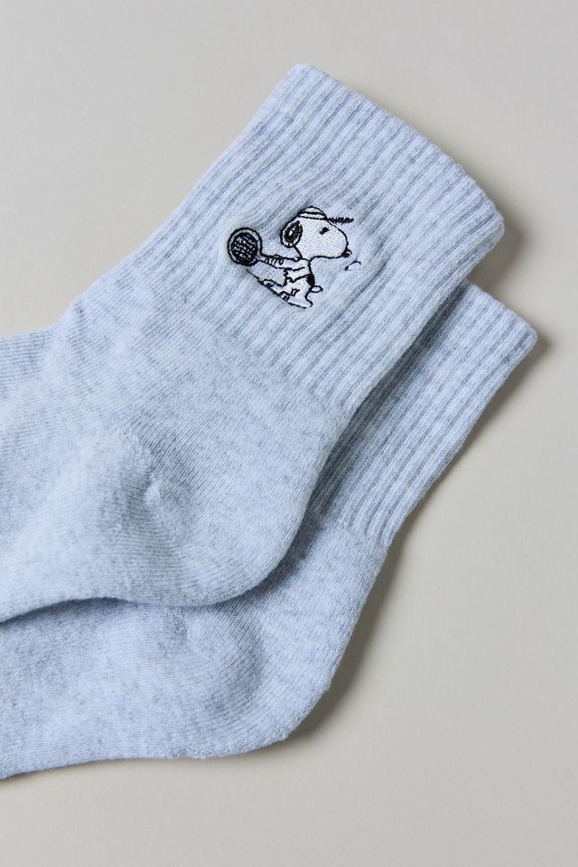 Peanuts Snoopy Icon Quarter Crew Sock | Urban Outfitters
