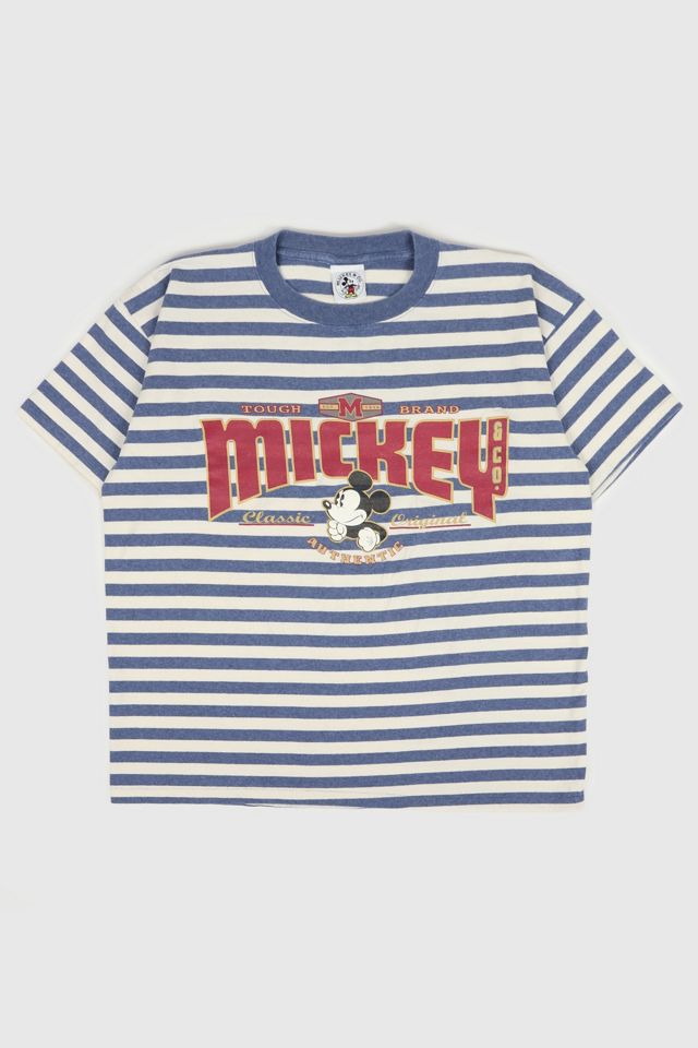 Vintage Mickey Striped Tee | Urban Outfitters