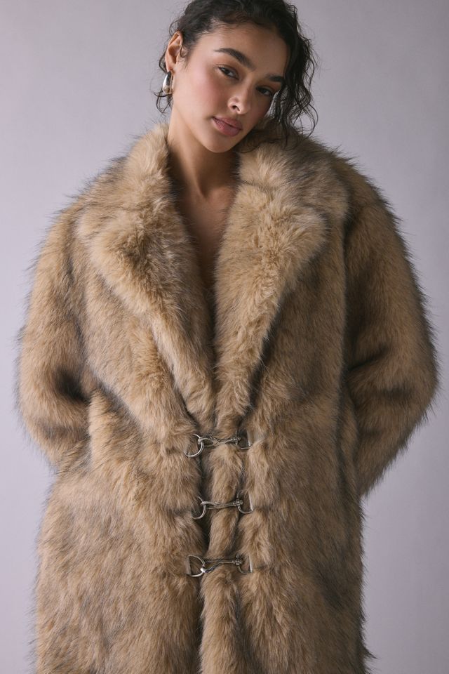 The Ragged Priest Tara Faux Fur Maxi Coat | Urban Outfitters