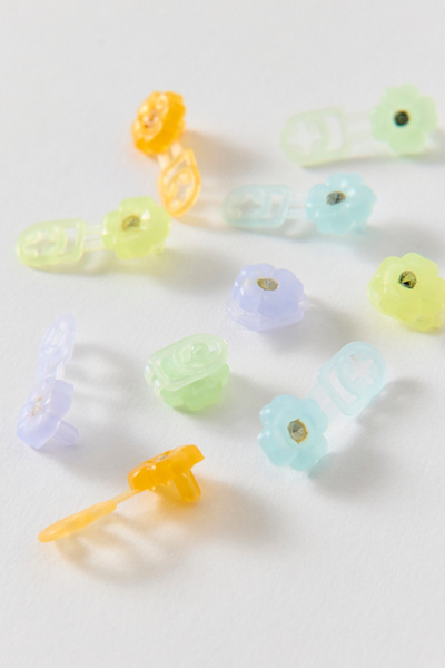 Vintage By UO Mini Colorful Flower Hair Clips | Urban Outfitters