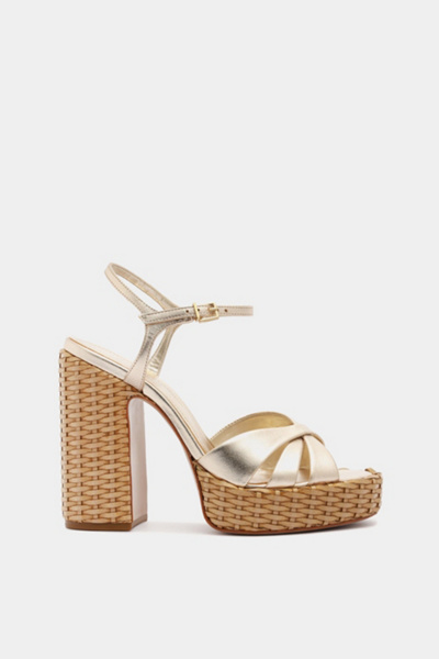 Schutz Keefa Straw Platform Sandal | Urban Outfitters
