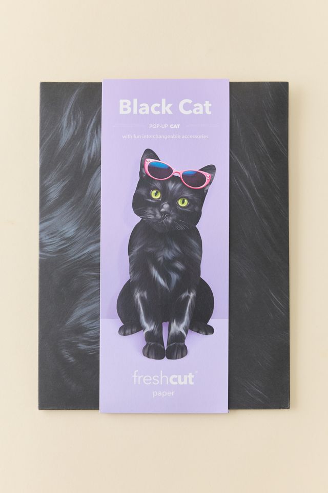 Freshcut Paper Black Cat Pop-Up Greeting Card | Urban Outfitters