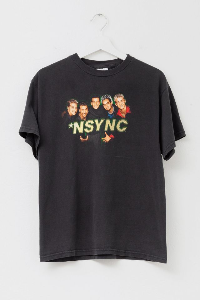 Vintage 1990s NSYNC Graphic Black Band T-Shirt | Urban Outfitters
