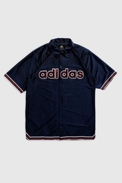 Vintage Adidas Button-up Jersey 010 | Urban Outfitters