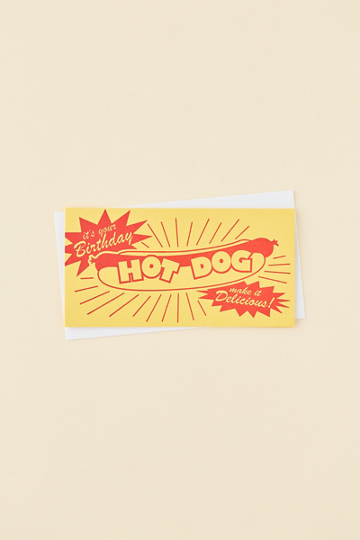 a. favorite design, inc. Hot Dog Birthday Card | Urban Outfitters