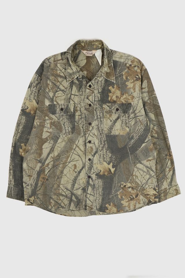 Vintage Lightweight Camo Button-Down Shirt | Urban Outfitters
