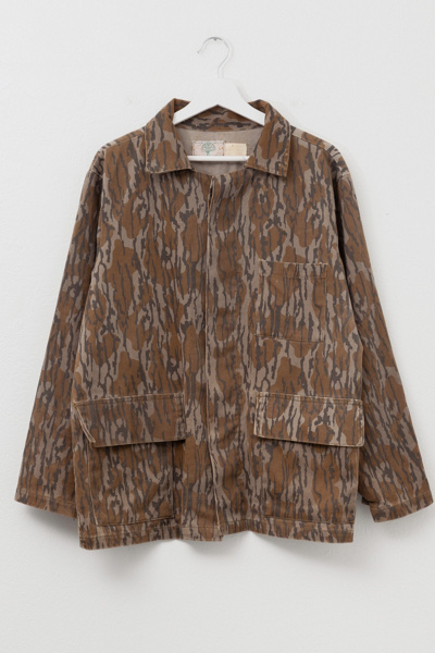 Vintage 1990s Distressed Mossy Oak Tree Bark Camouflage Chore Jacket ...
