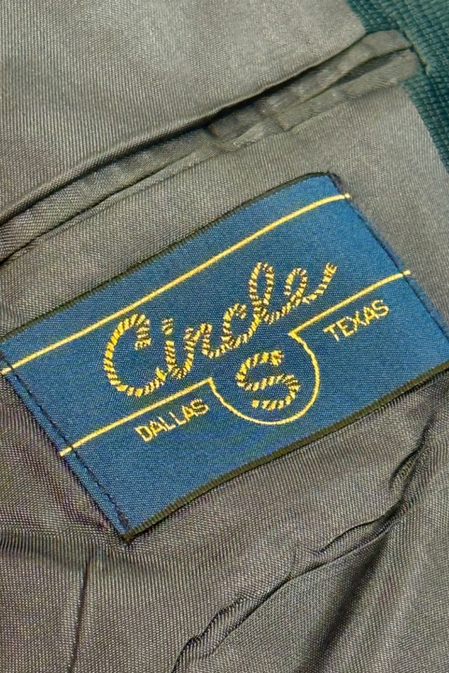Vintage 1990's Circle Western Satin Stripe Suit | Urban Outfitters