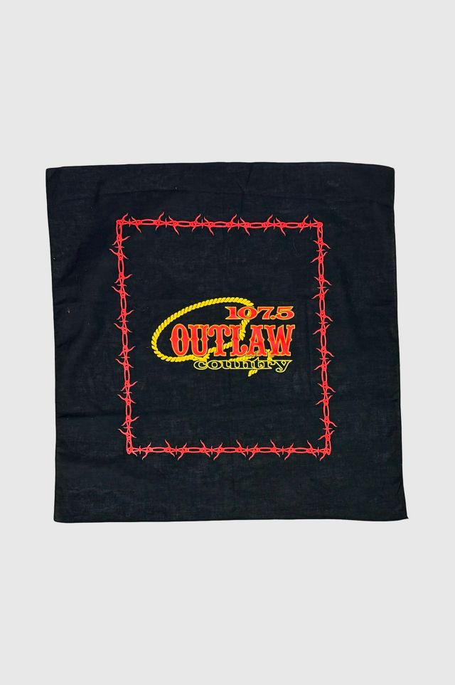 Vintage 1990's Outlaw Country Printed Bandana | Urban Outfitters