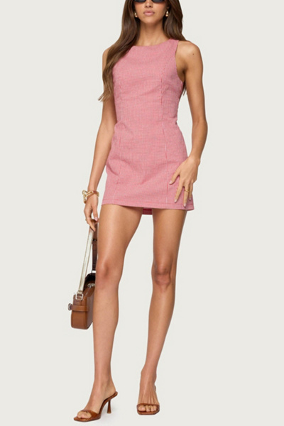 Edikted Macee Gingham Romper | Urban Outfitters