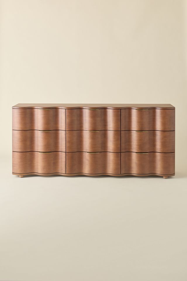 Aria 9-Drawer Wide Squiggle Dresser | Urban Outfitters