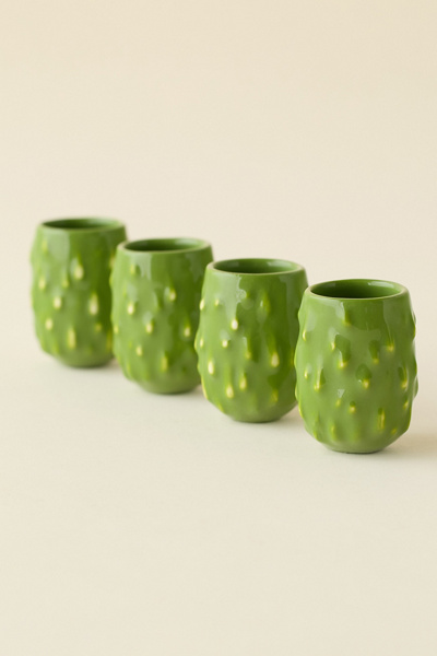 Pickle Ceramic Shot Glass Set | Urban Outfitters