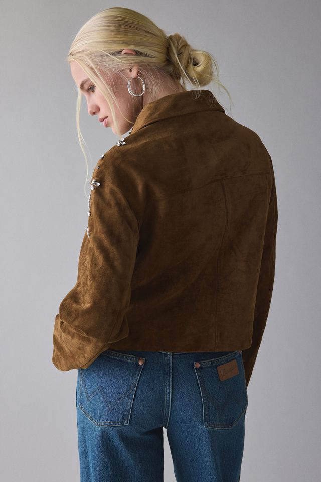 BLANKNYC Favorite Duo Embellished Faux Suede Jacket | Urban Outfitters